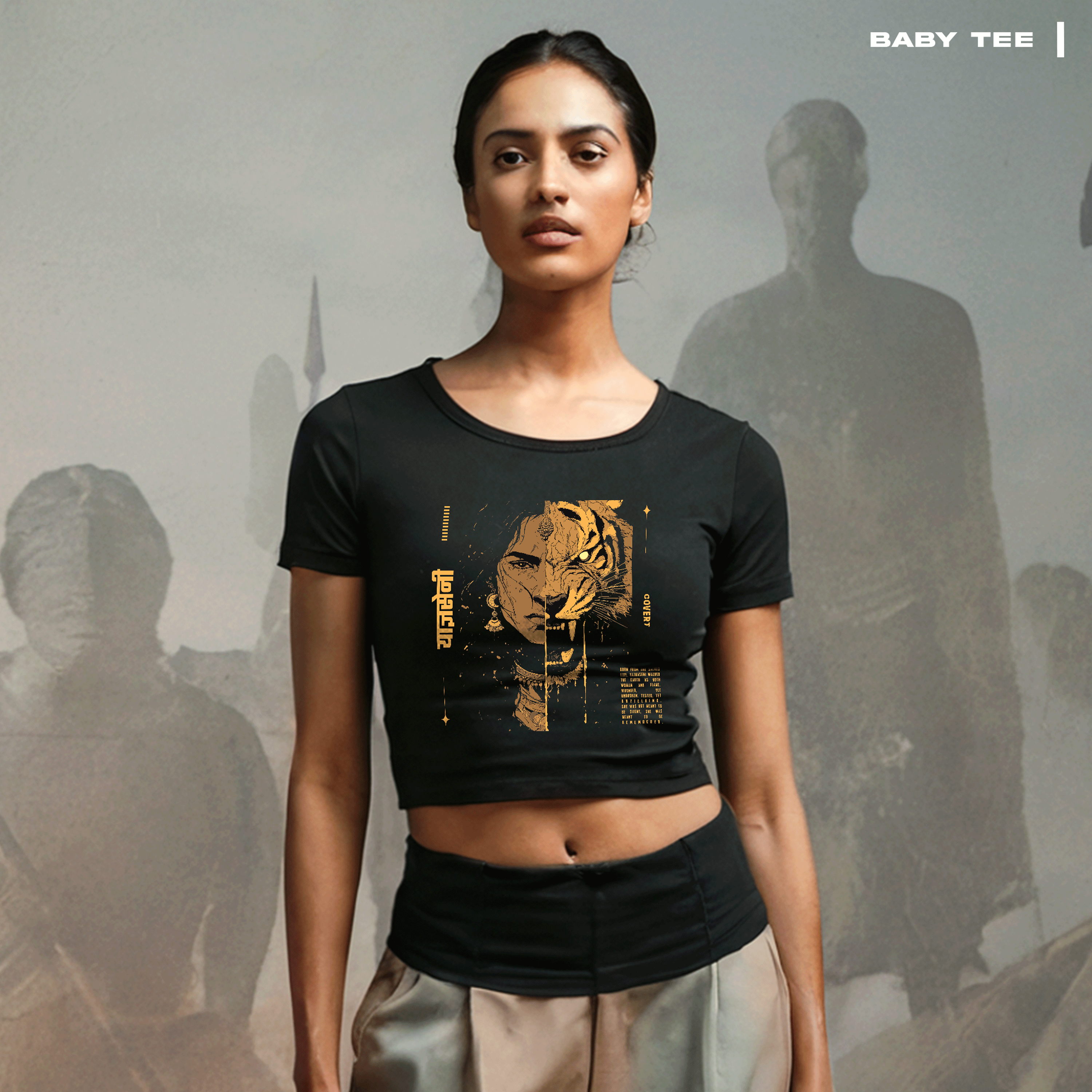 Yajnaseni: Draupadi Baby Tee – Covert